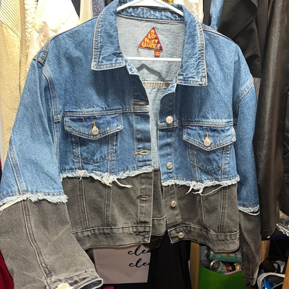 Signature8 | Jackets & Coats | Signature 8 Two Toned Jean Jacket | Poshmark